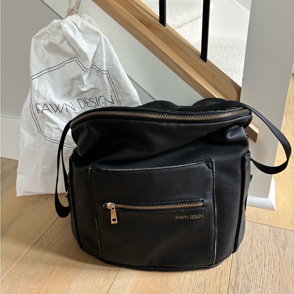 Large Fawn Design The Original Leather Backpack Bag - Gem